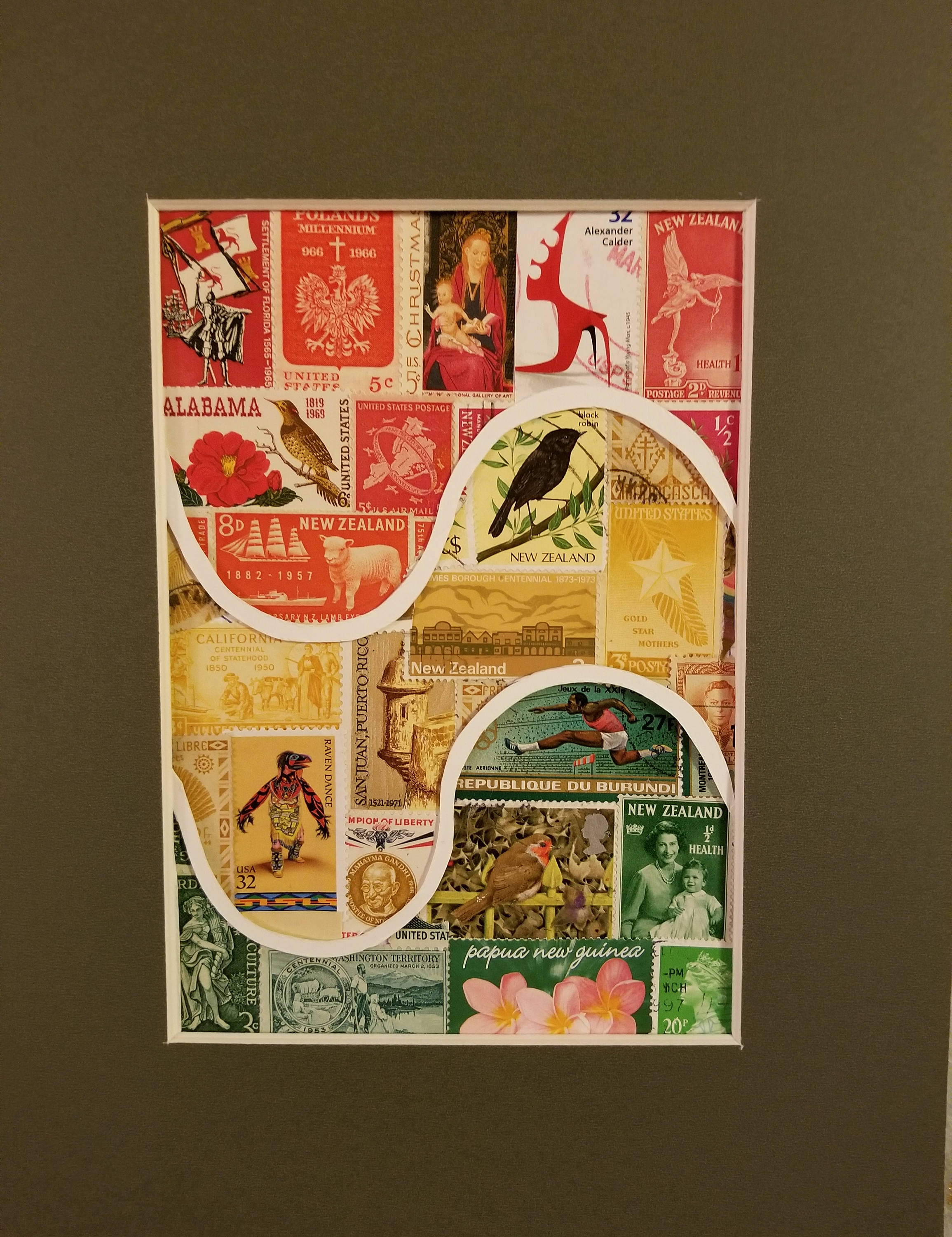 Stamp Collage Stop Lights - Etsy