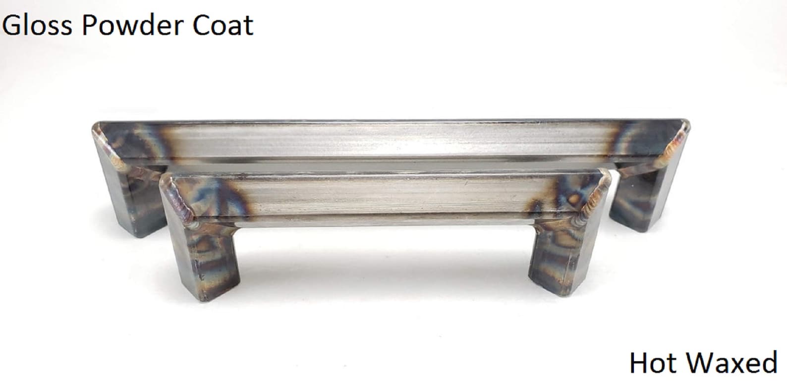 Unique Tig Welded Cabinet Pull Handle Mill Finish Raw Steel Color - Etsy
