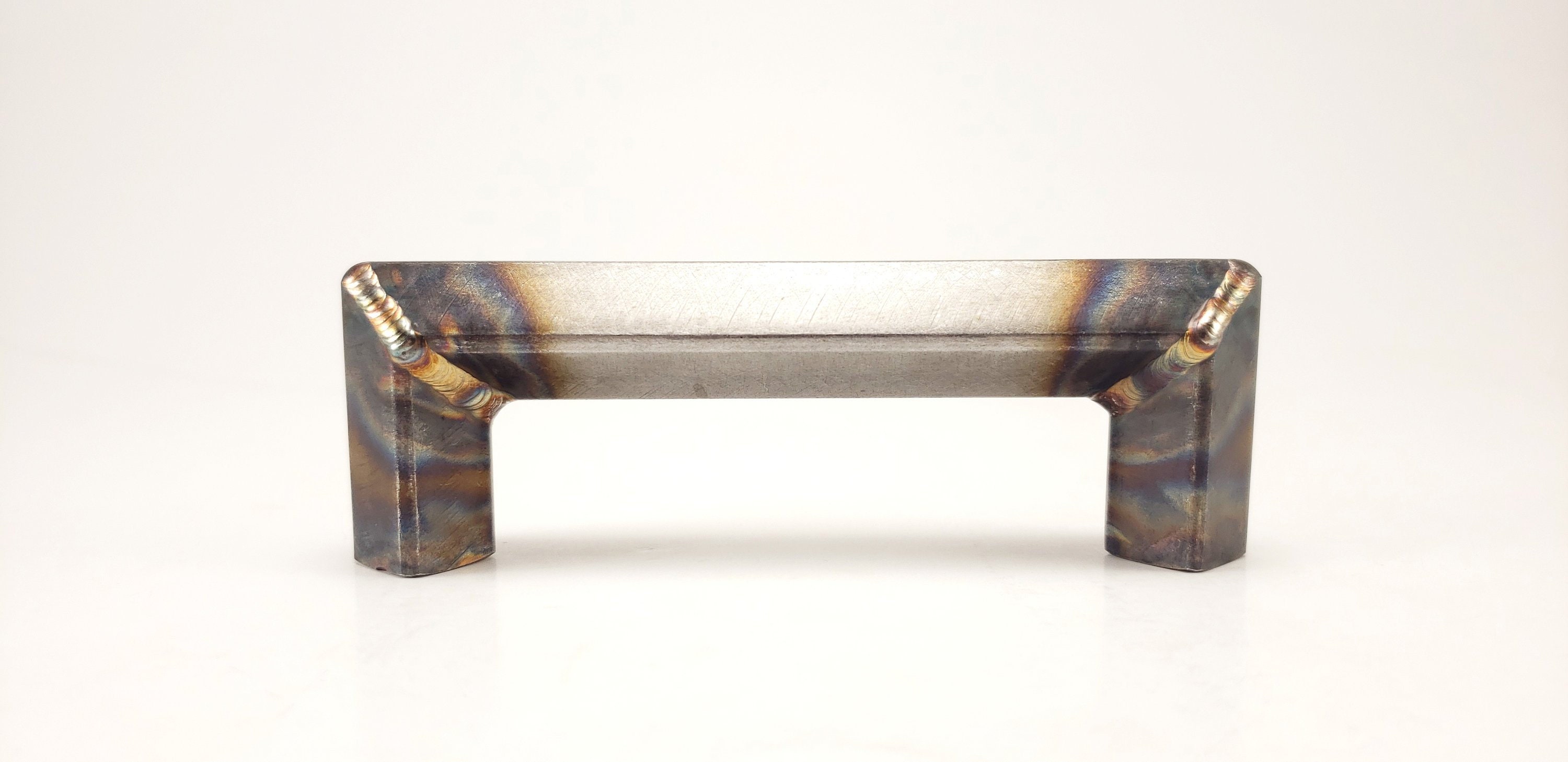 Unique Tig Welded Cabinet Pull Handle Buffed Finish Raw Steel Color - Etsy