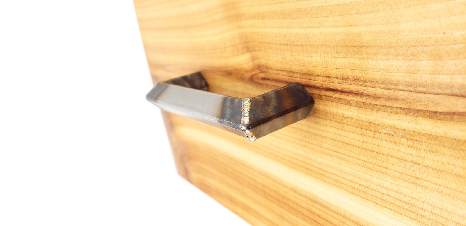Unique Tig Welded Cabinet Pull Handle Buffed Finish Raw Steel Color - Etsy