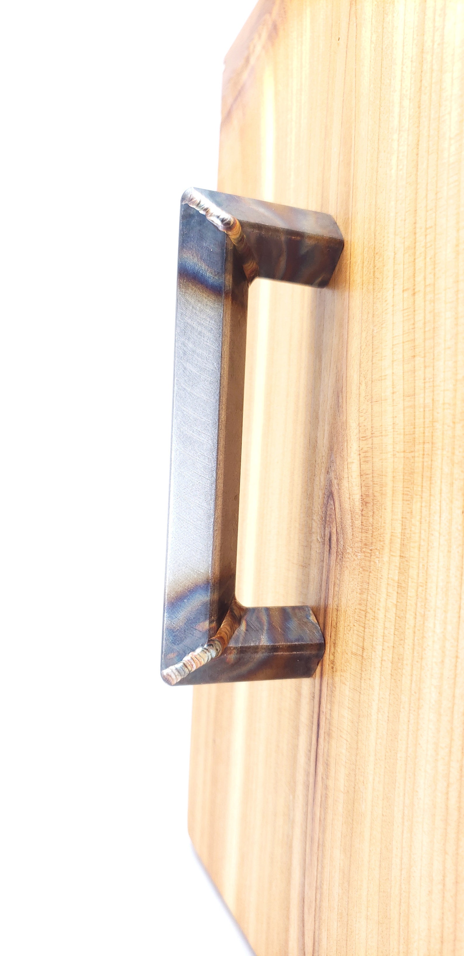 Unique Tig Welded Cabinet Pull Handle Buffed Finish Raw Steel Color - Etsy