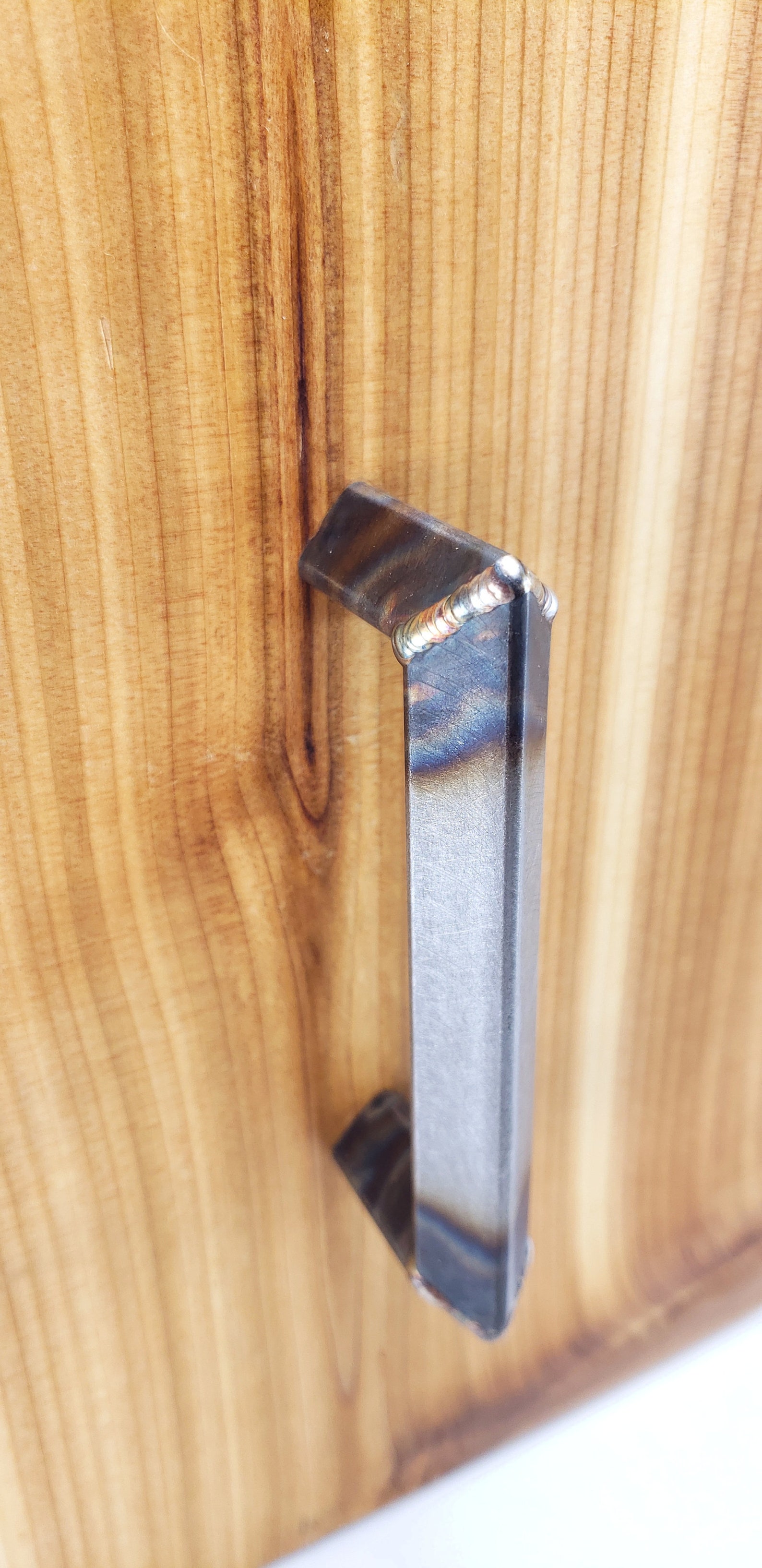 Unique Tig Welded Cabinet Pull Handle Buffed Finish Raw Steel | Etsy
