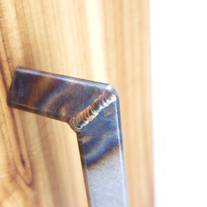 Unique Tig Welded Cabinet Pull Handle Buffed Finish Raw Steel Color - Etsy