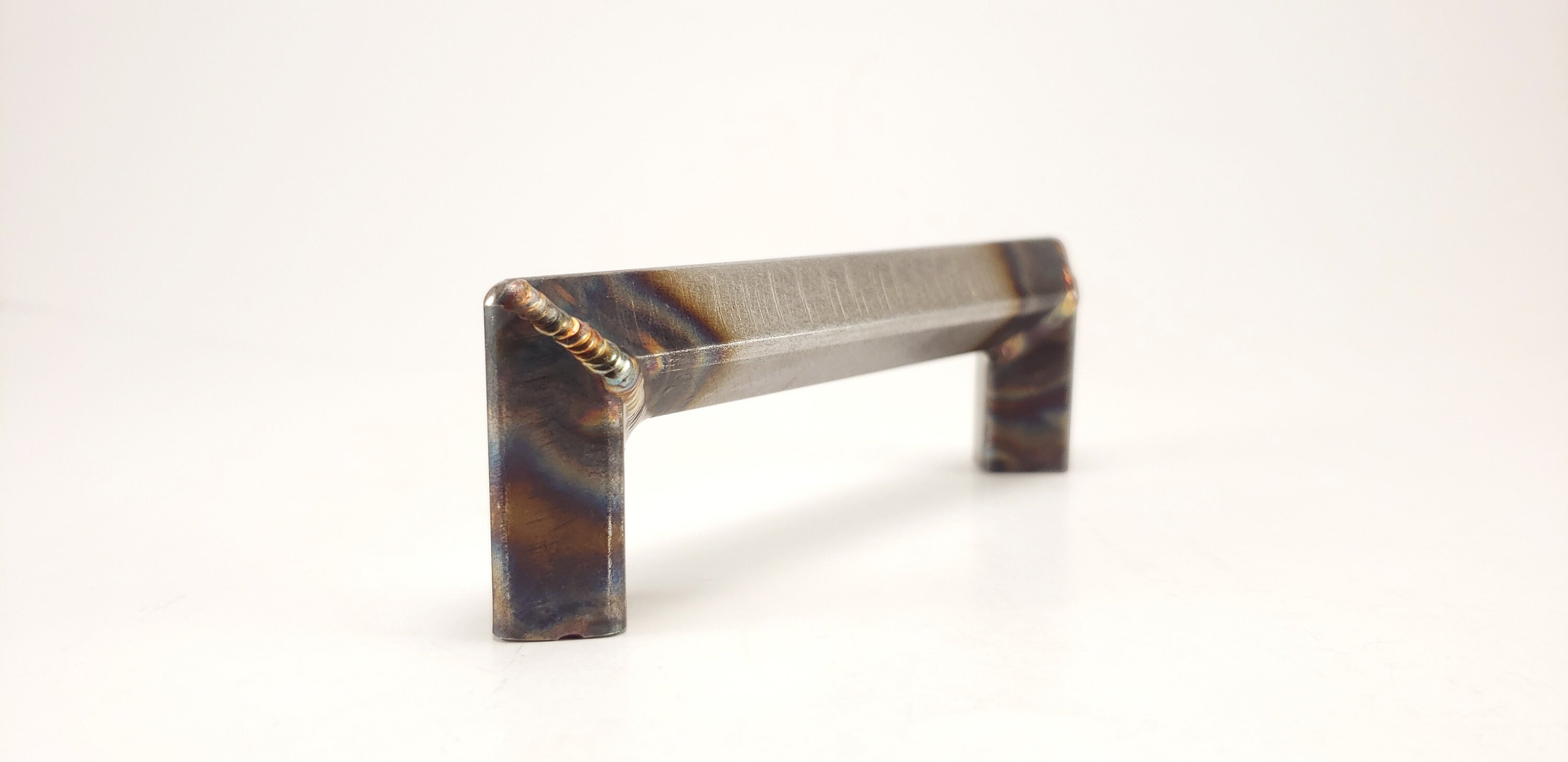 Unique Tig Welded Cabinet Pull Handle Buffed Finish Raw Steel Color - Etsy