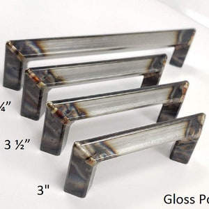 Unique Tig Welded Cabinet Pull Handle Mill Finish Raw Steel Color - Etsy