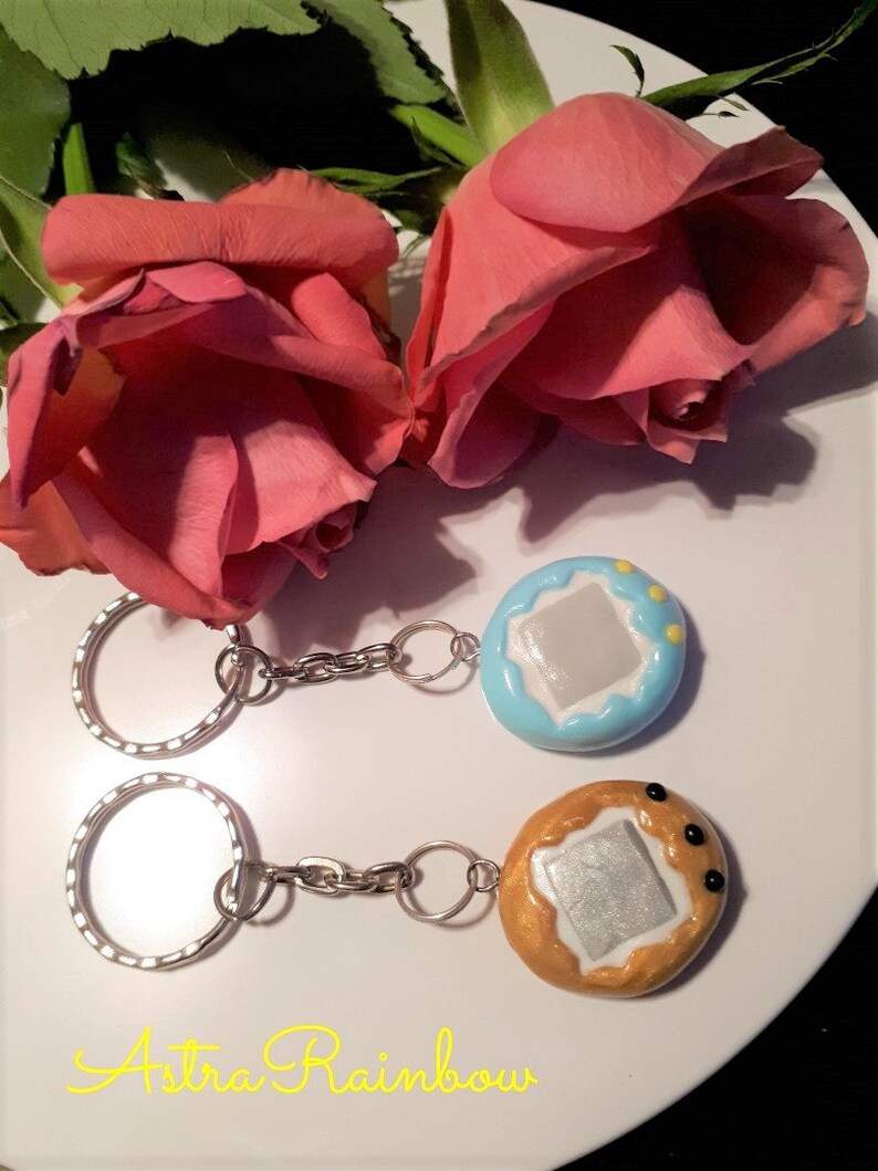 Unique Tamagotchi Polymer Clay Keychains Cute Keychains - Etsy