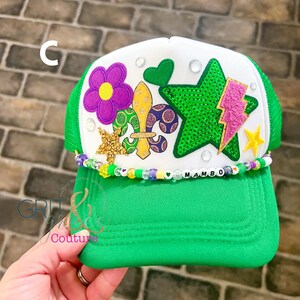 Mardi Gras Trucker Hat Mardi Gras Hat Parade Hat Mambo Hat Gift for ...