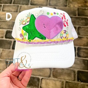 Mardi Gras Trucker Hat Mardi Gras Hat Parade Hat Mambo Hat Gift for ...