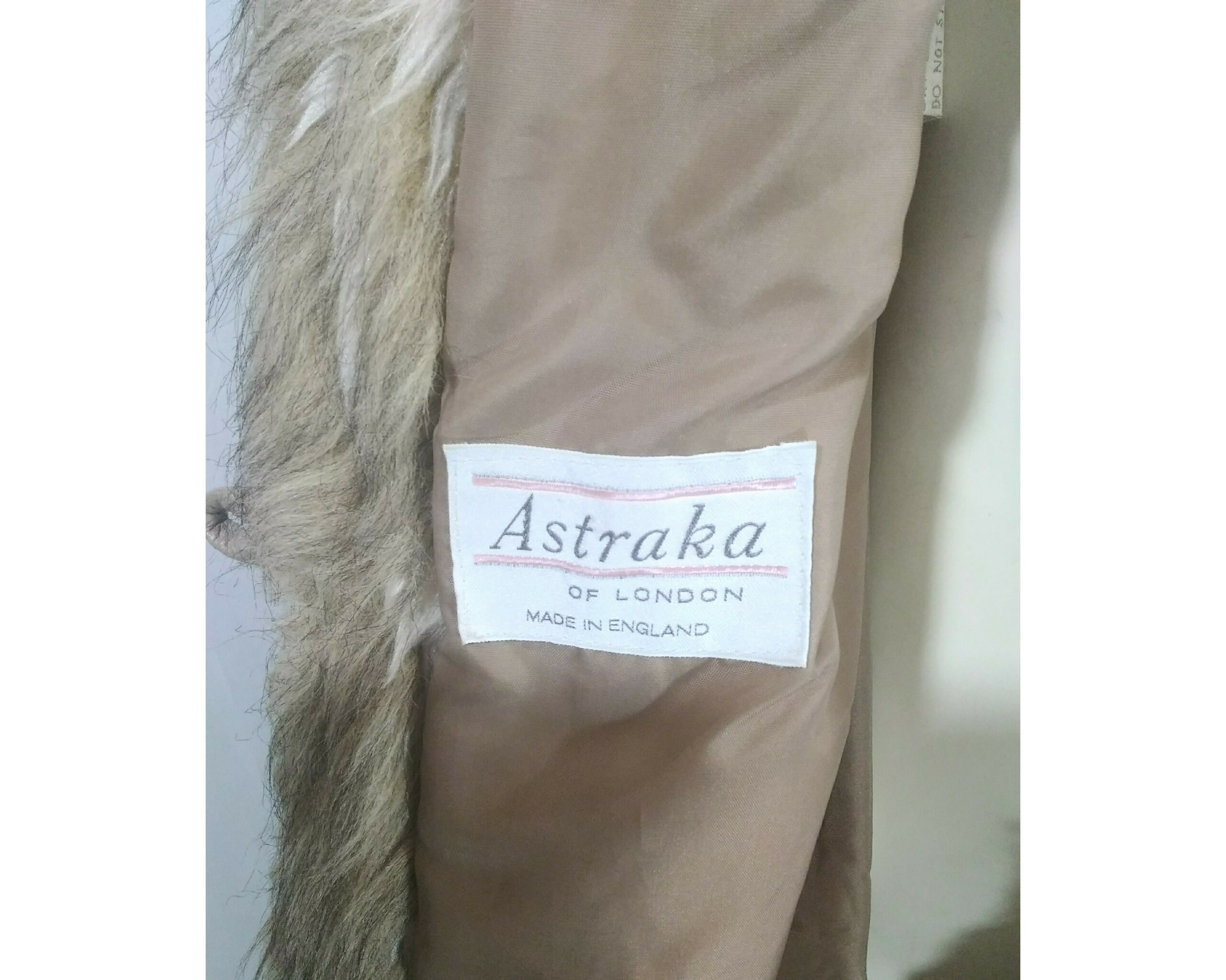 Vintage 1970's Astraka of London Faux Fur Coat Two-tone - Etsy