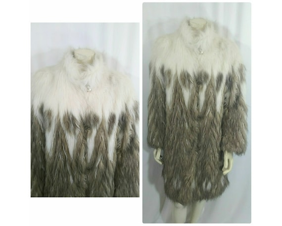 Vintage 1970's Astraka of London Faux Fur Coat; Two-… - Gem