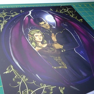 Feyre and Rhysand Fine Art Giclee Print - Original Artwork and Unframed ...