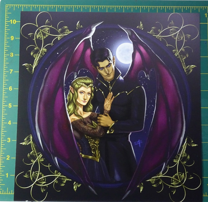 Feyre and Rhysand Fine Art Giclee Print - Original Artwork and Unframed ...