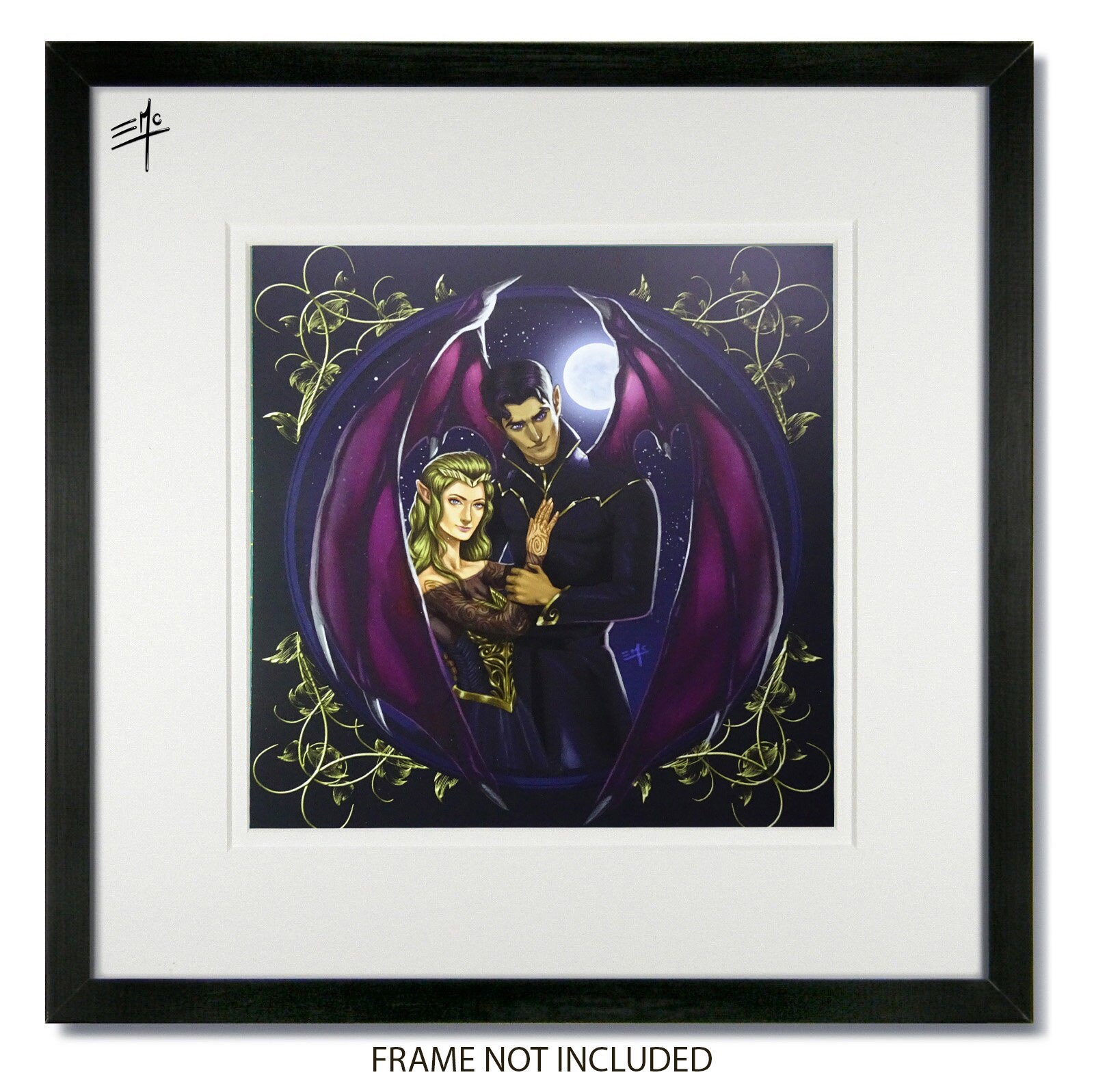 Feyre and Rhysand Fine Art Giclee Print - Original Artwork and Unframed ...