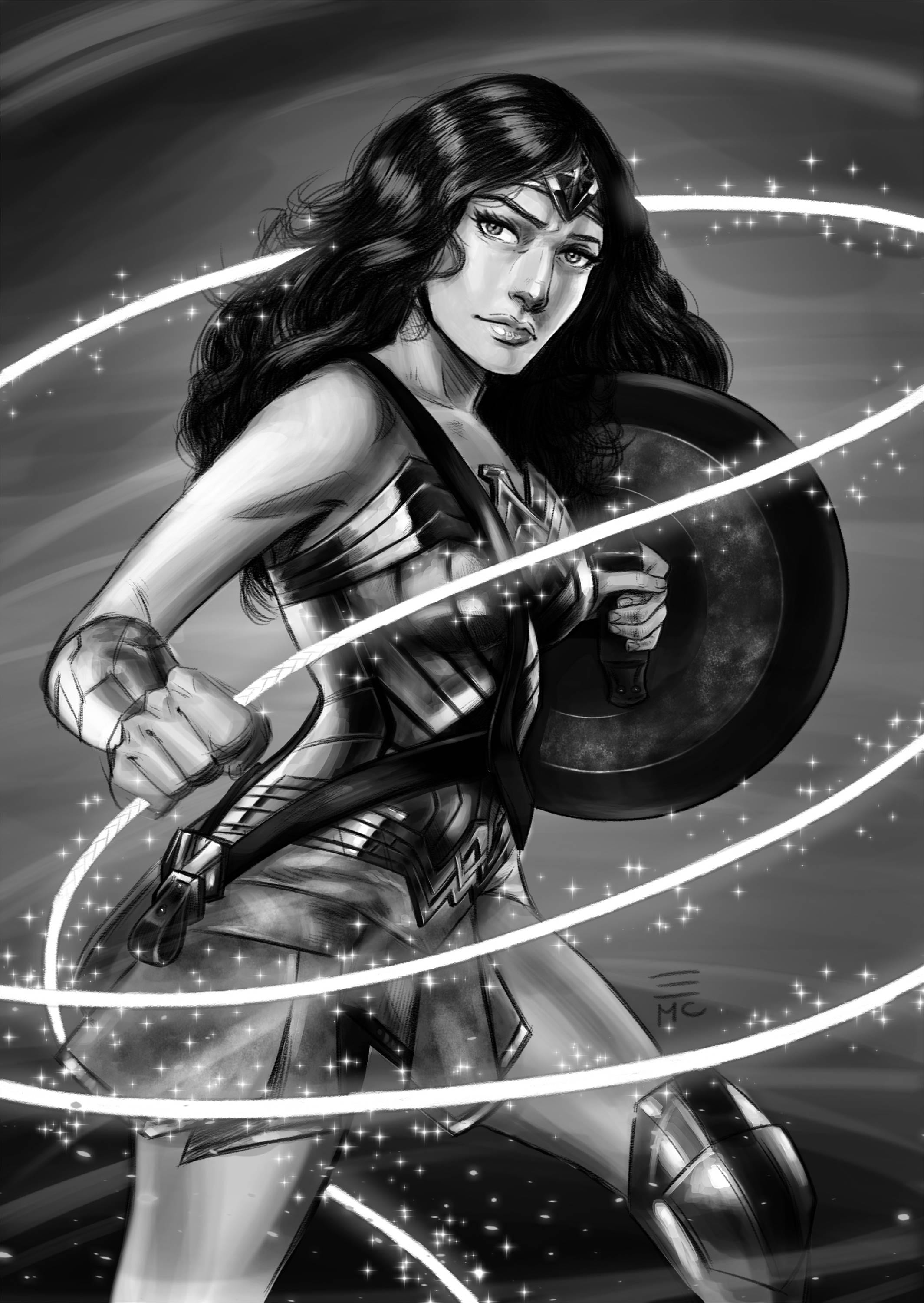 Wonder Woman Fine Art Print Original Artwork and Unframed Limited Run ...