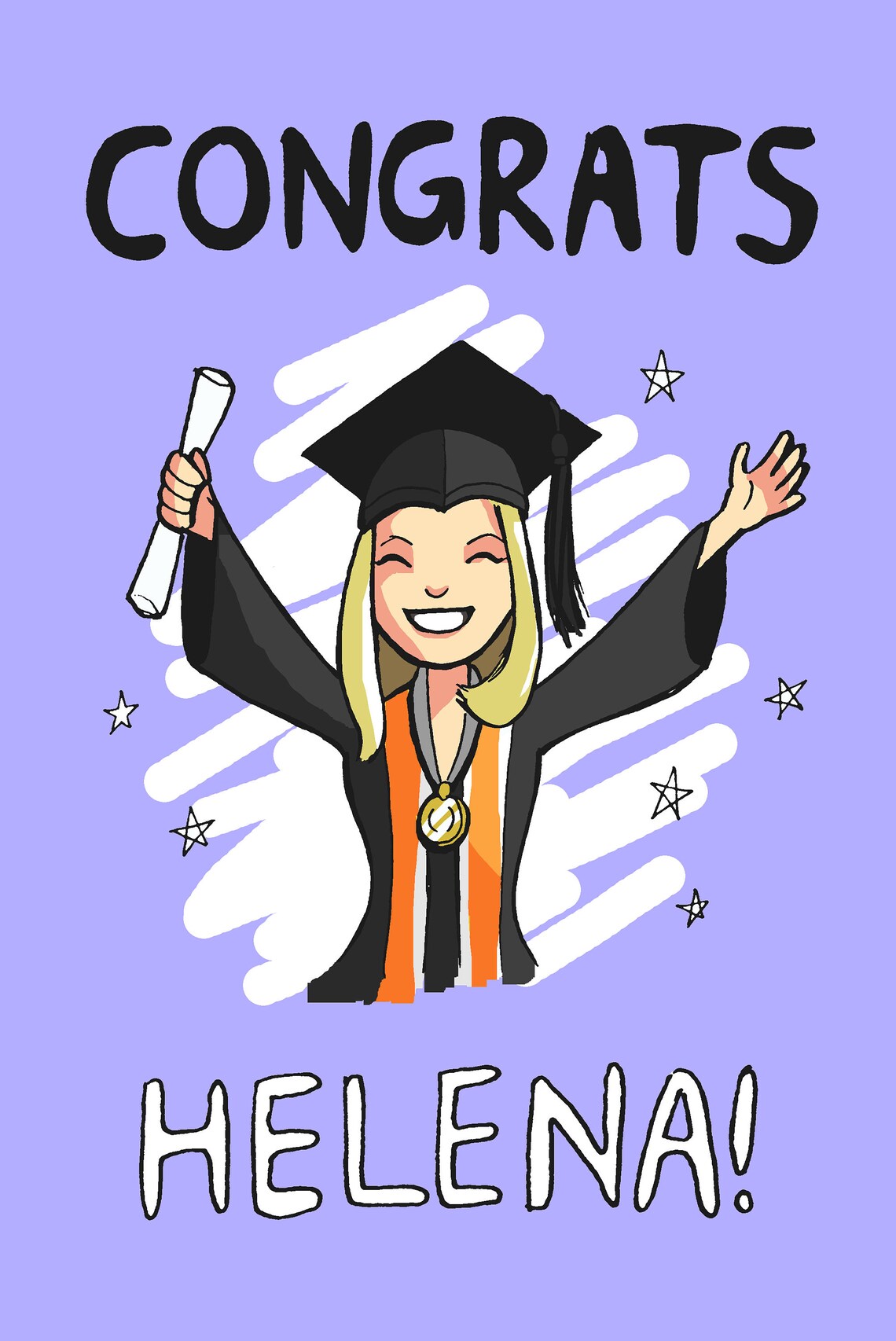 Custom Graduation Card Digital Graduation Portrait Custom - Etsy Australia