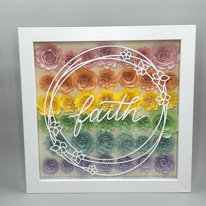Faith Rainbow Shadow Box - Etsy