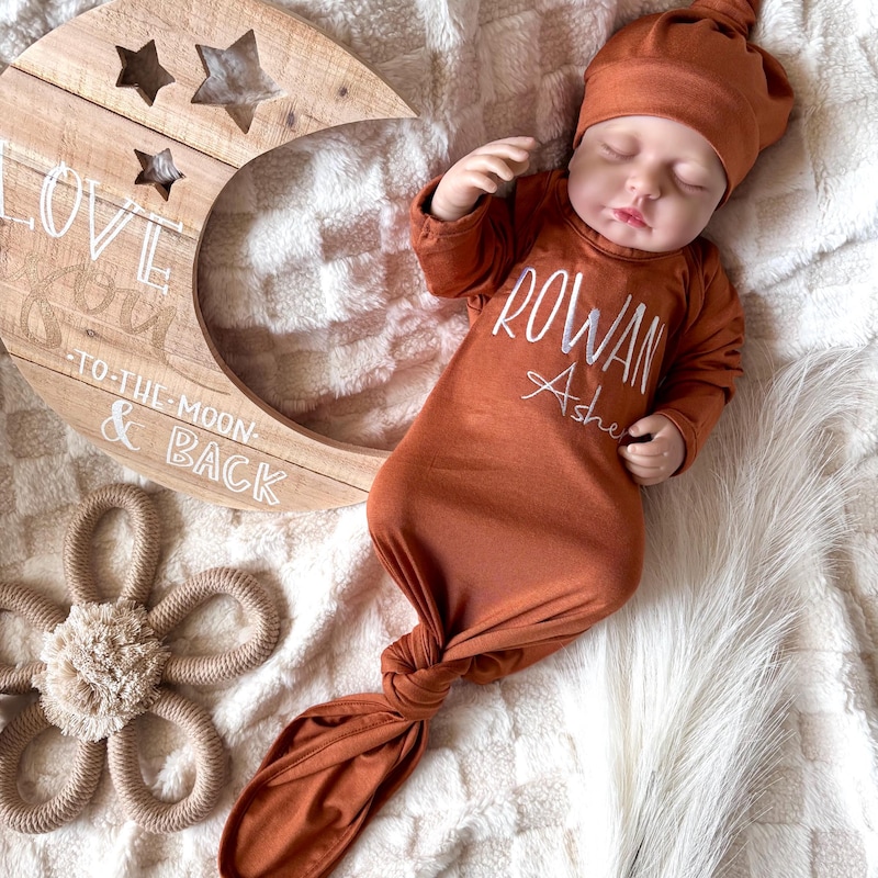 Personalized Tie Gown Baby - Etsy
