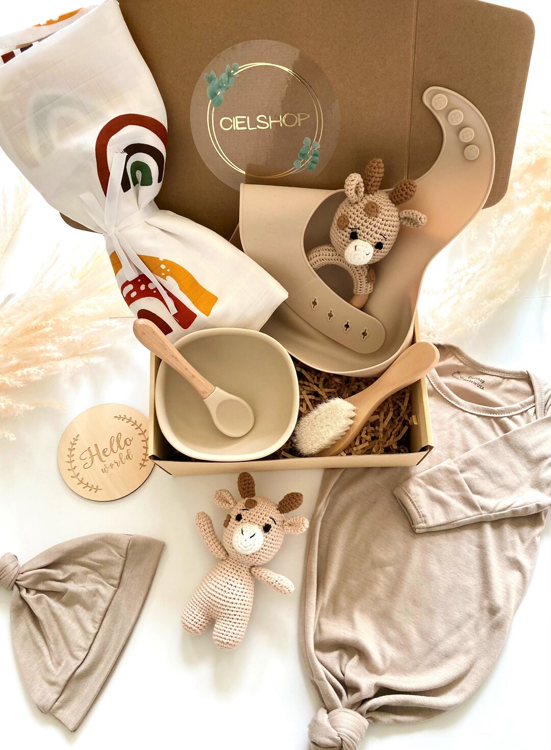 Baby Gift Box 10 Piece Gift Set Newborn Gift Basket Baby - Etsy
