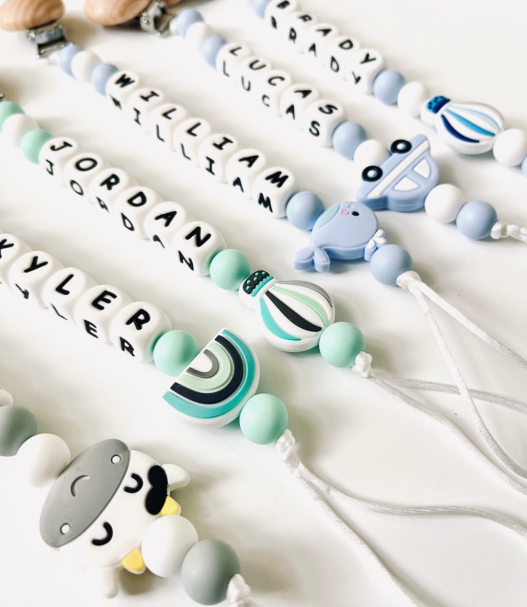 Custom Newborn Pacifier Clip | Custom Binky | Pacifier Holder With Name ...