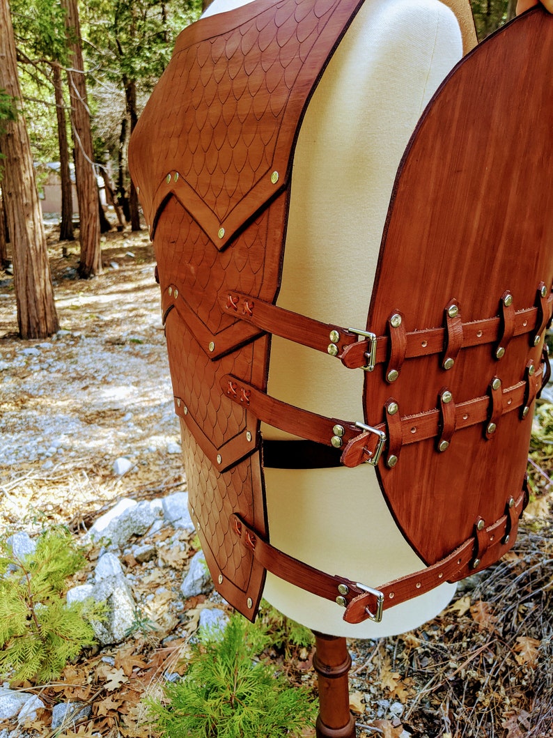 Scale Pattern Leather Body Armor | Etsy