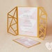 Modern Wedding Invitations Gold Wedding Invite Geometric - Etsy