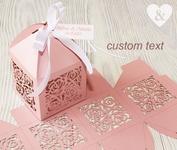 Pink Laser Cut Favor Boxes Save On Pink, Paper Favor Boxes | Oriental