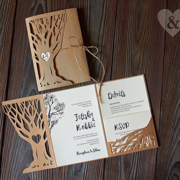 Tree Wedding Invite - Etsy