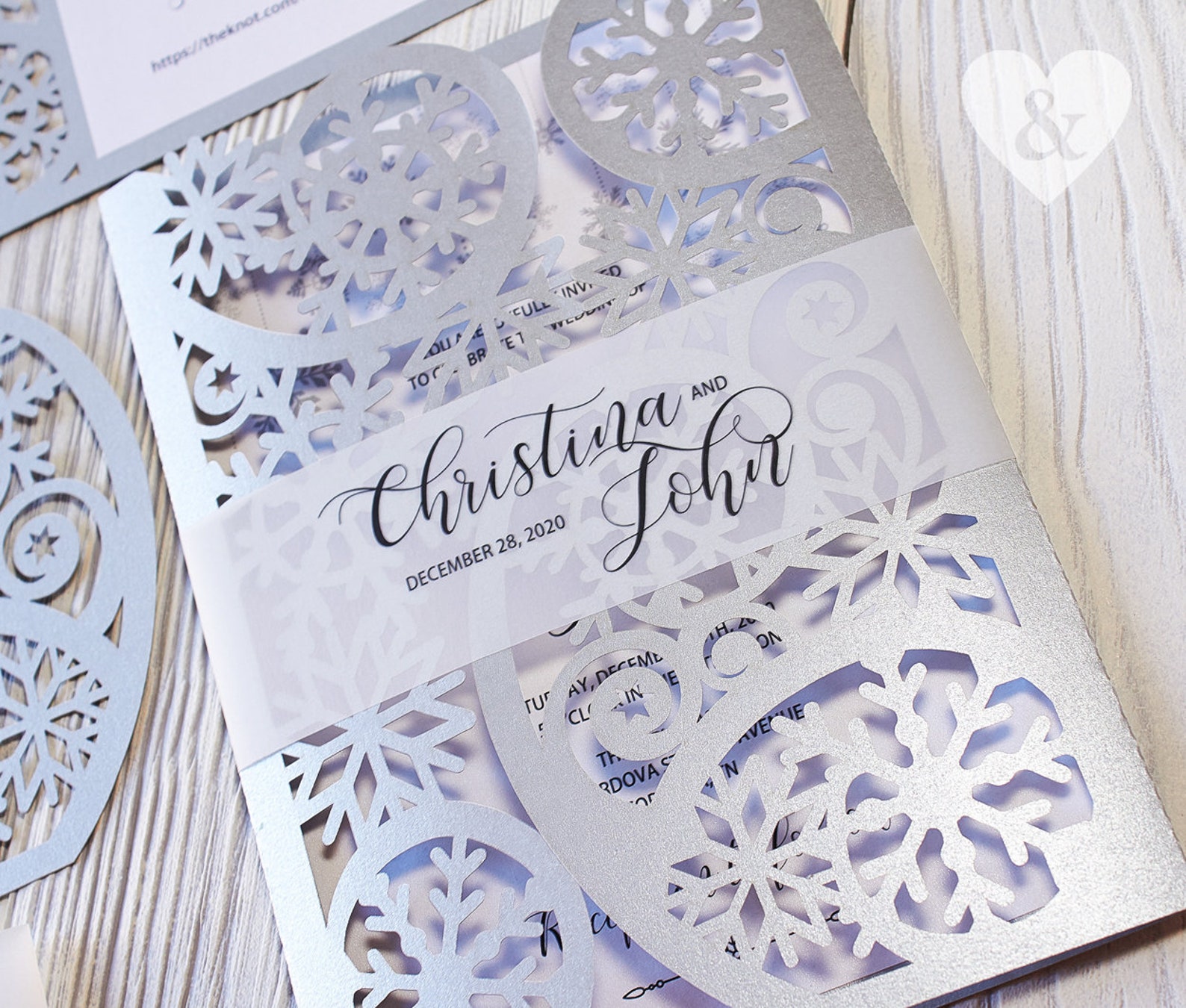 Winter Wedding Invitations-snowflake Wedding Invitation-winter - Etsy