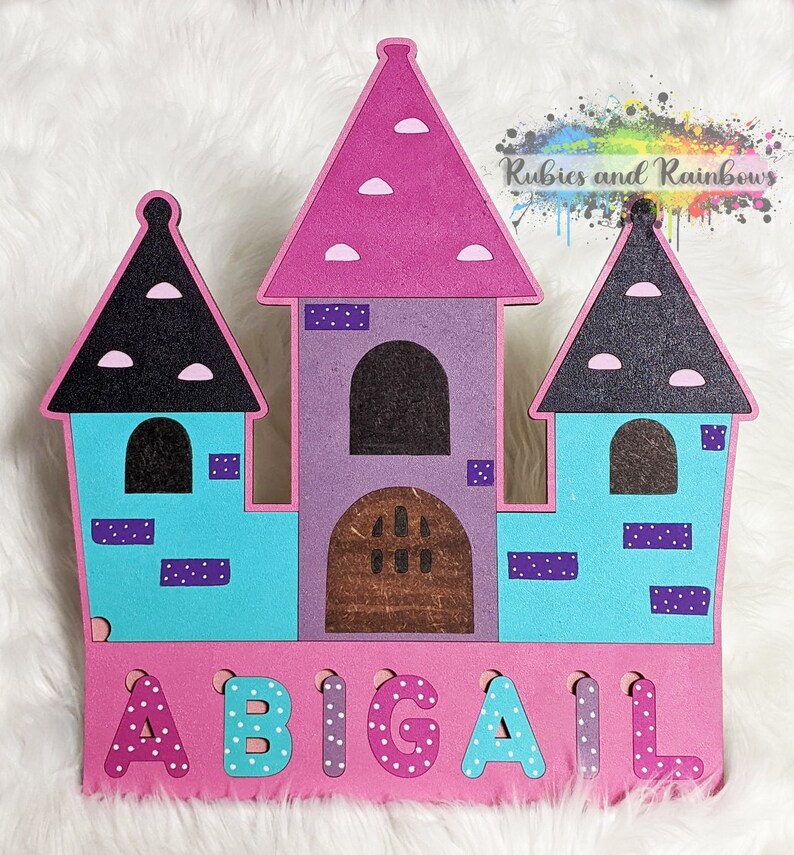 Castle Name Puzzle SVG, Laser Cut File for Glowforge, Boss, Thunder ...