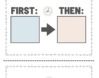 27 DAILY ROUTINE | First Then Board | Visual Aid | Schedule | Toddler ...