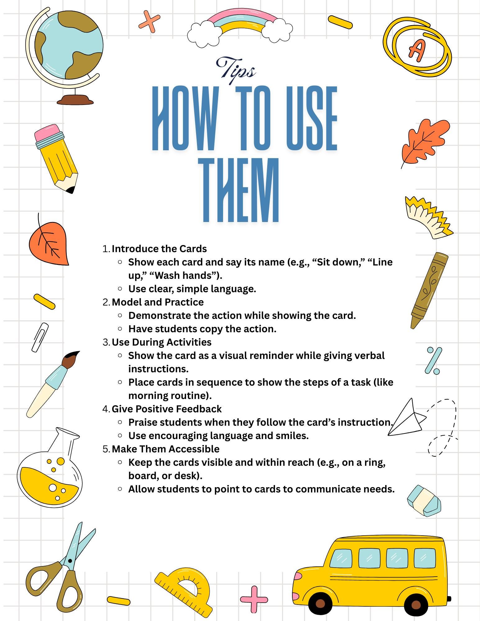 Visual Schedule Cards for School and Home | Printable Routine ...