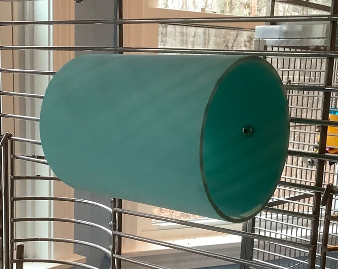 Parrot Bird Green PVC Bed Hut Tunnel Tube 4” Conure Caique Quaker ...