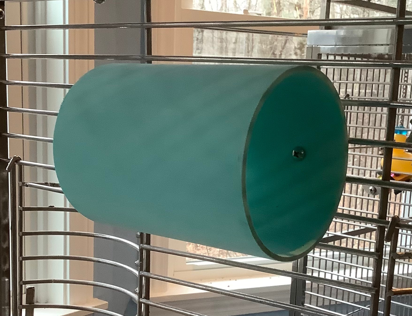 Parrot Bird Green PVC Bed Hut Tunnel Tube 4” Conure Caique Quaker ...