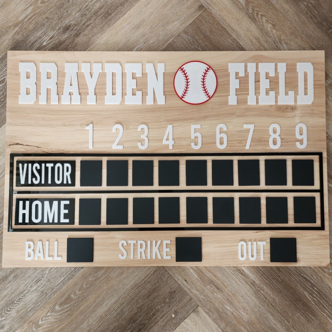 Personalized Baseball Scoreboard Sign - Etsy