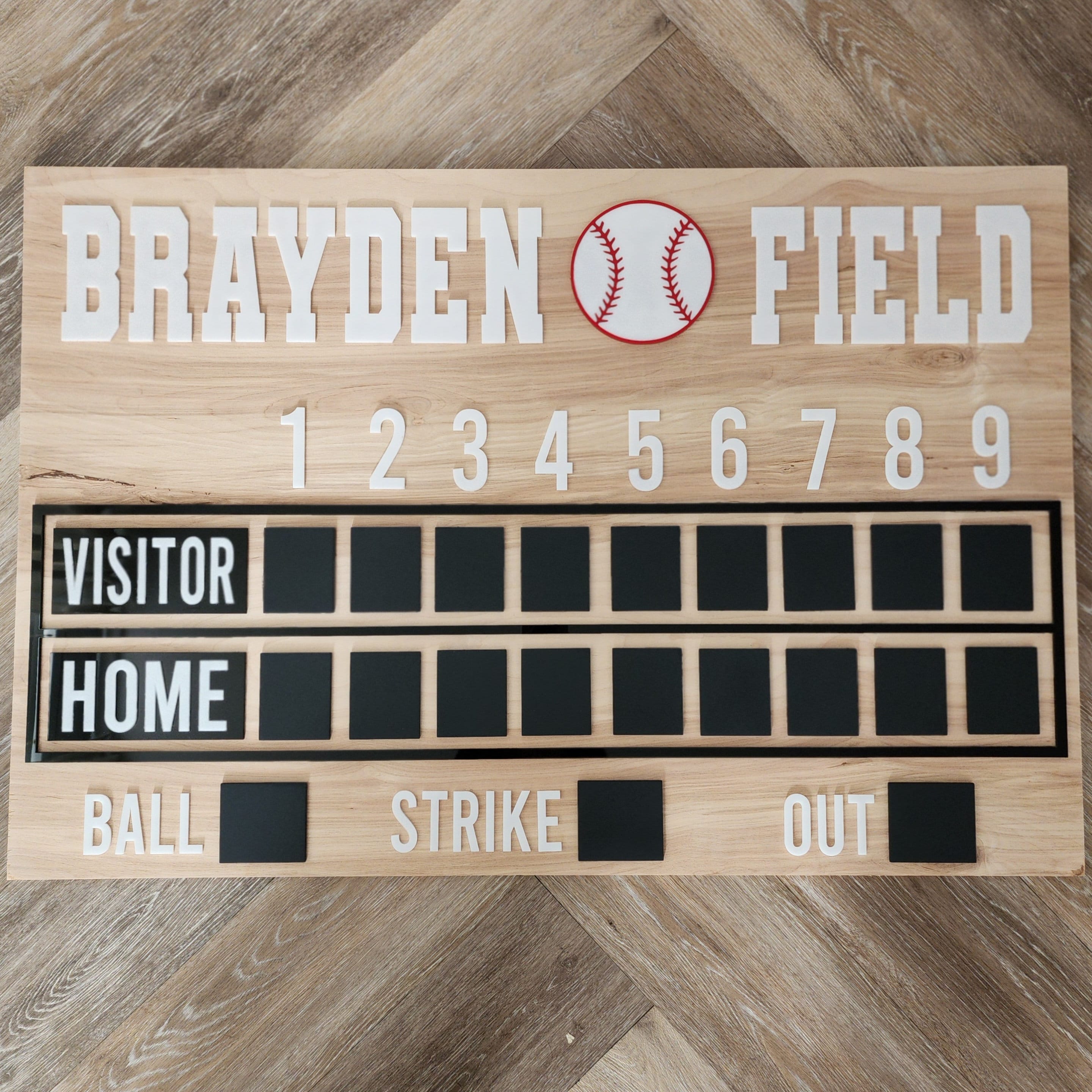 Personalized Baseball Scoreboard Sign - Etsy