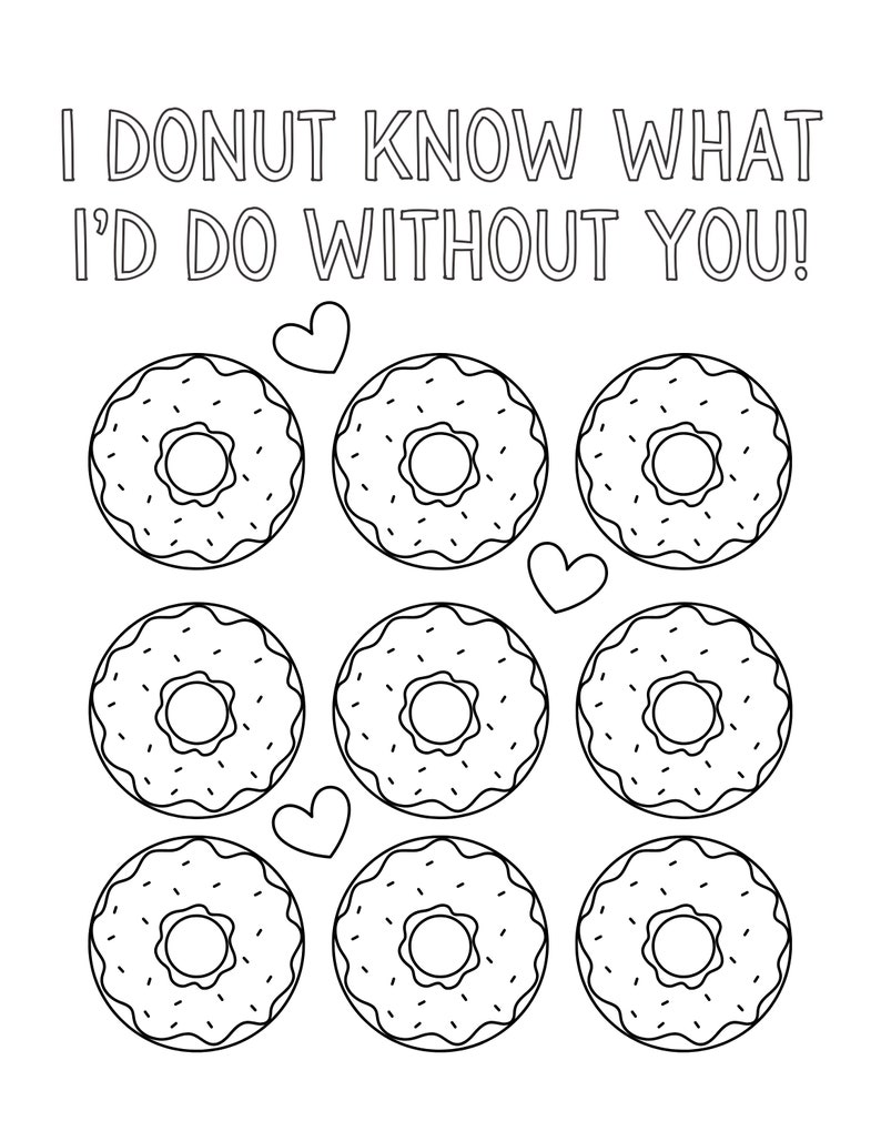 Valentines Day Coloring Pages, Digital Download, Kids Coloring Pages ...