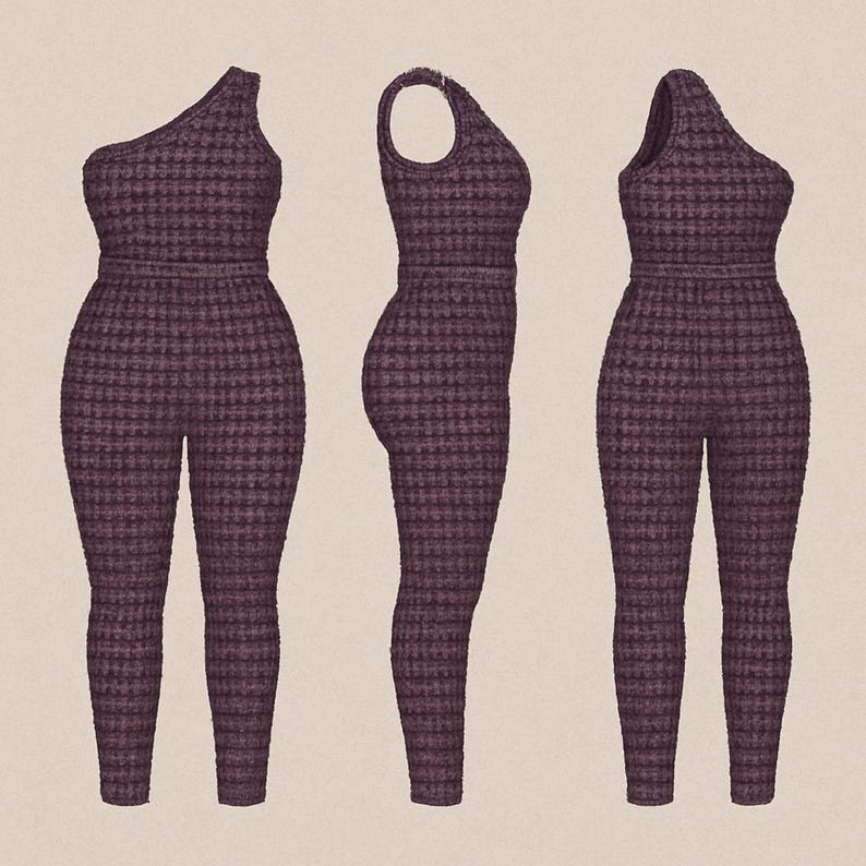 Digital Download One-shoulder Crochet Jumpsuit Pattern BONUS (PDF) - Etsy