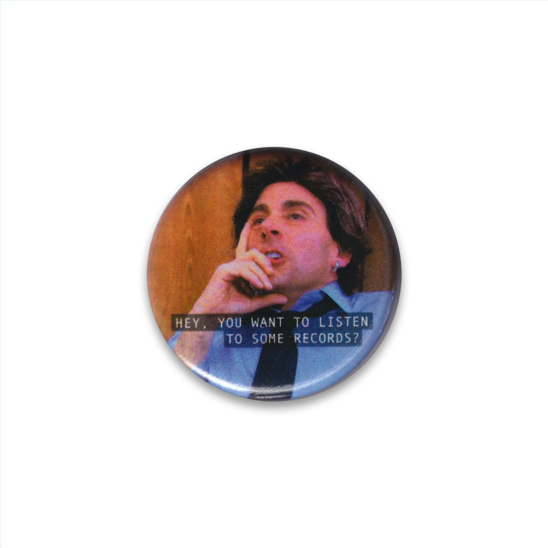 Vinyl Records TV Comedy Button - Etsy
