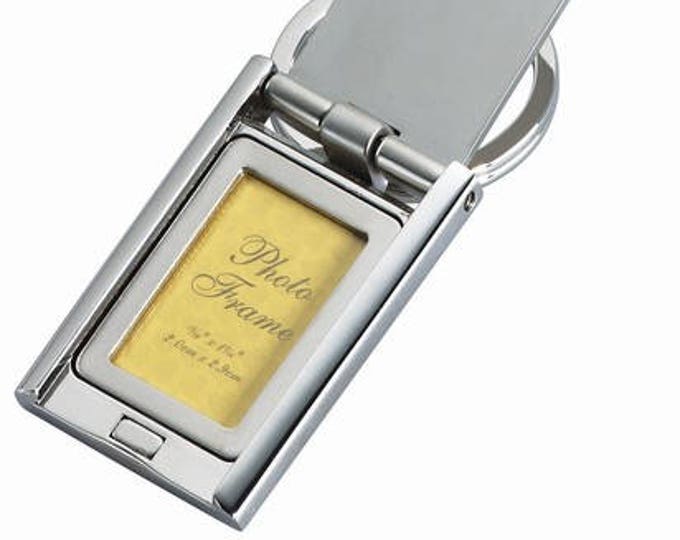 Free Engraved Personalized Custom Keychain Silver With Frame Gifts for ...