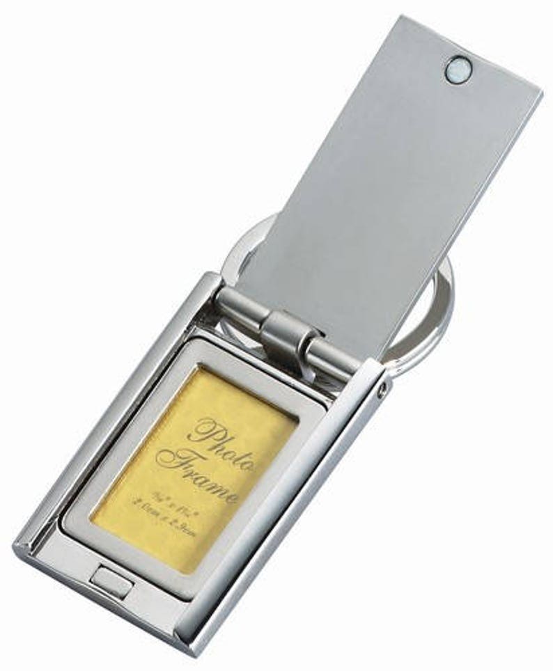 Free Engraved Personalized Custom Keychain Silver With Frame - Etsy