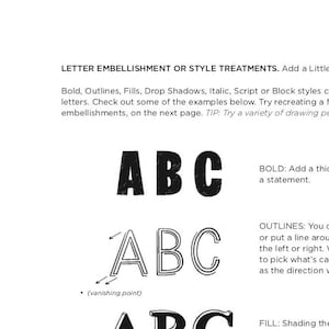 Lettering and Typography a Beginner's Guide to Drawing Fancy Letters ...