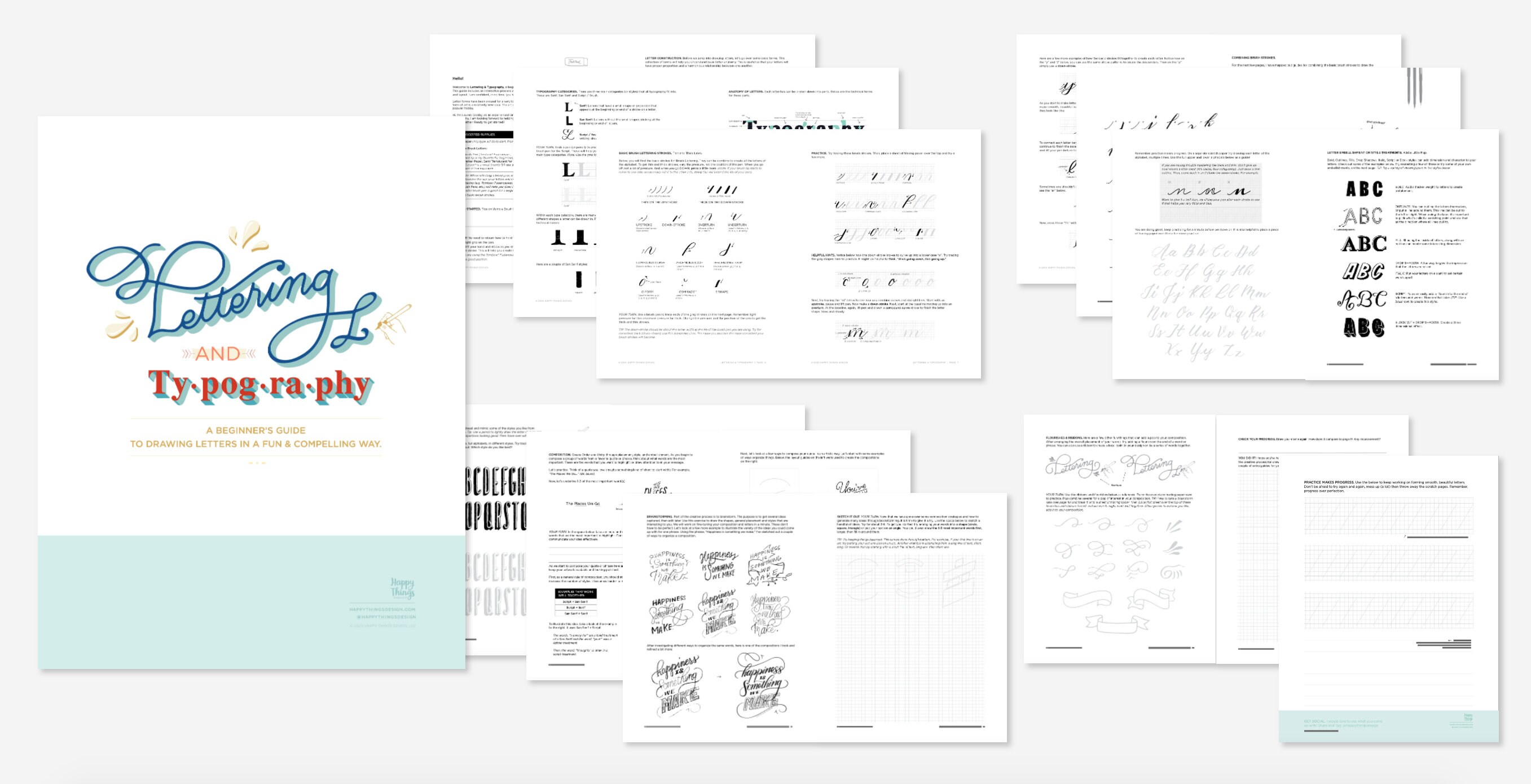 Lettering and Typography a Beginner's Guide to Drawing Fancy Letters ...