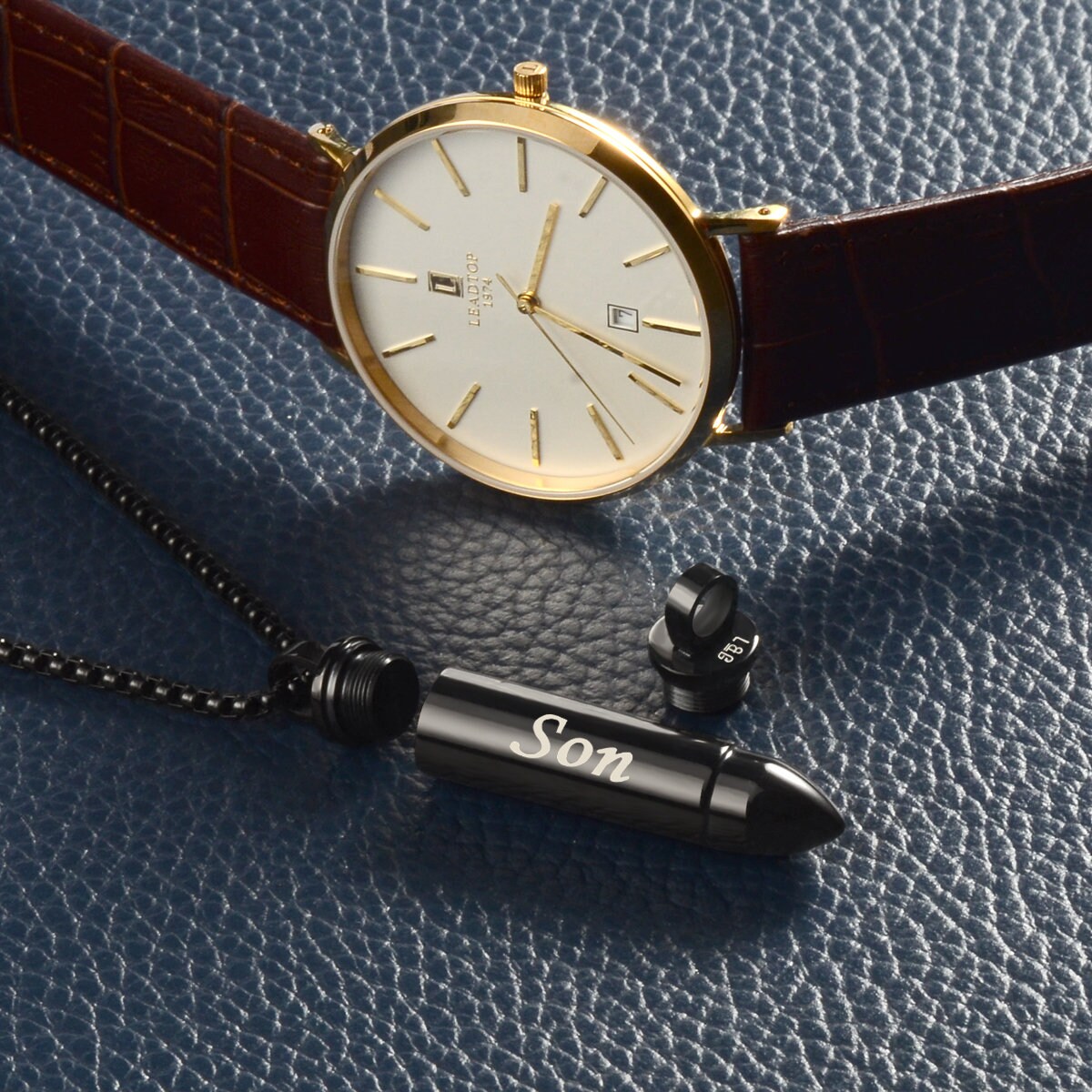 SON Bullet Urn Necklace Mens Cremation Jewelry for Ashes - Etsy