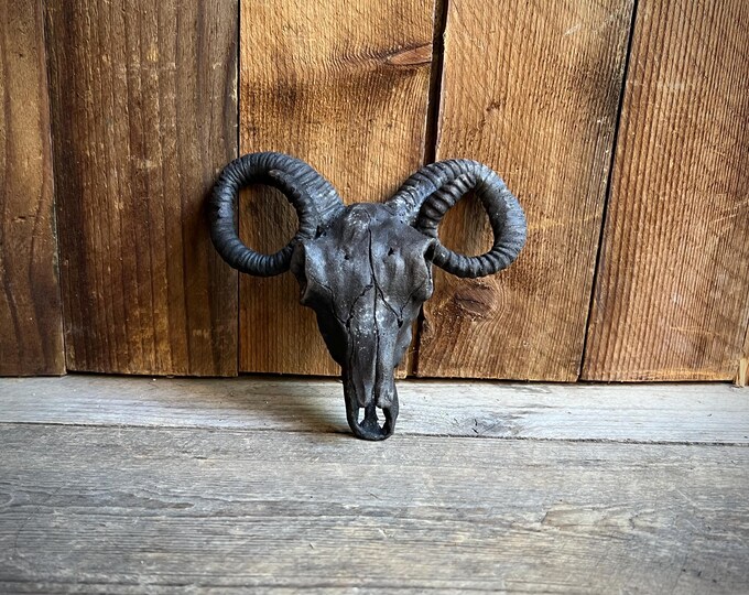 Ceramic Goat Head Sculpture, Wall Hanging. - Etsy