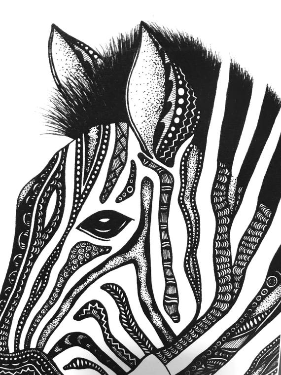 Zebra Print Drawing