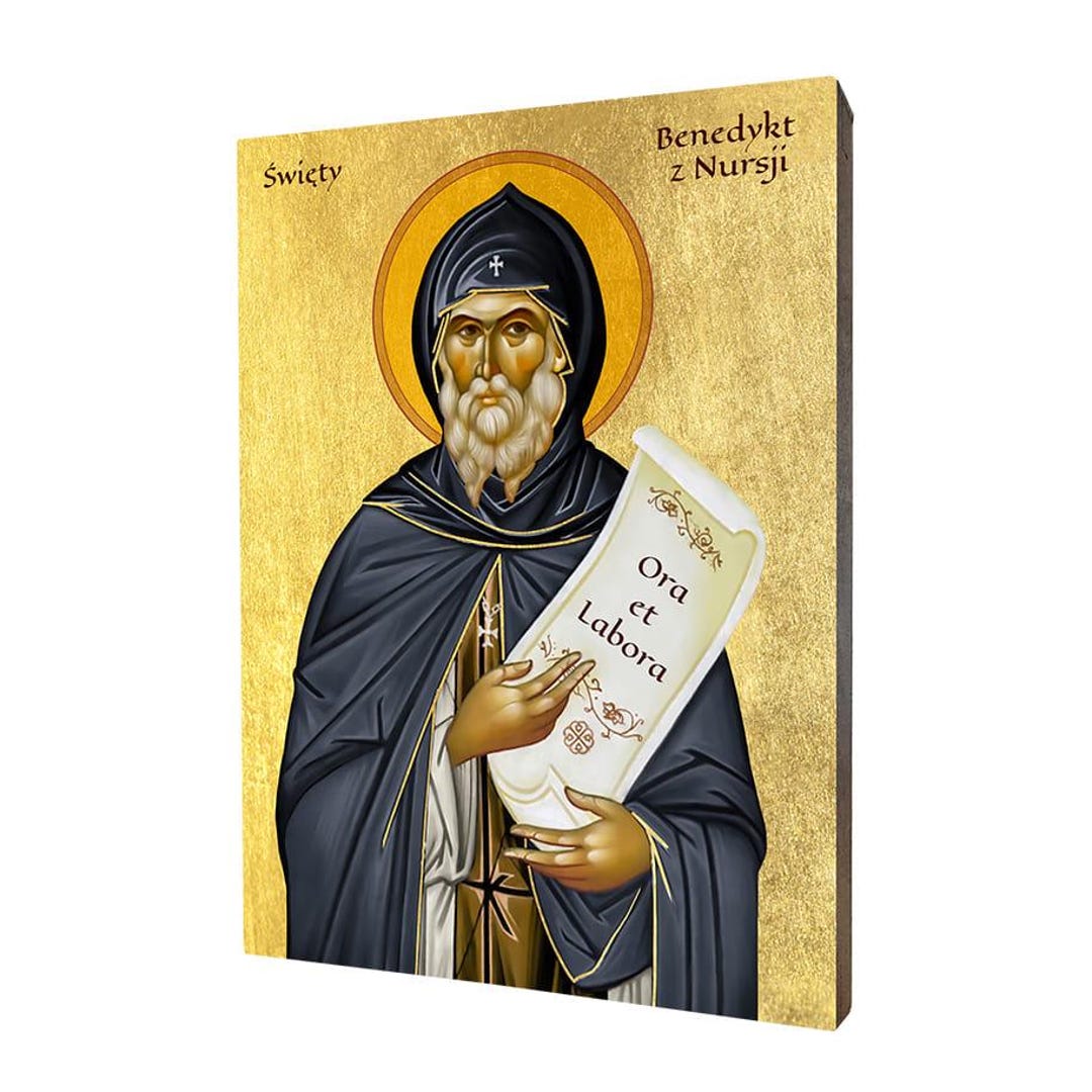 Icon of Saint Benedict of Nursia - a Religious Gift, Handmade Religious ...