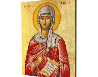 Saint Lydia Icon, Handmade Greek Orthodox Icon of St Lydia, Byzantine ...