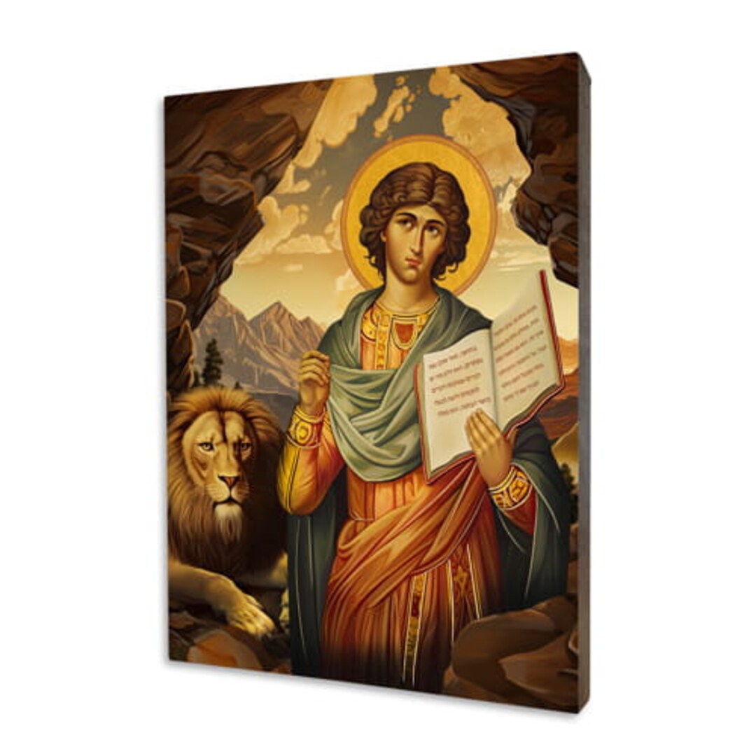Icono de San Daniel: un regalo religioso, icono religioso de madera ...