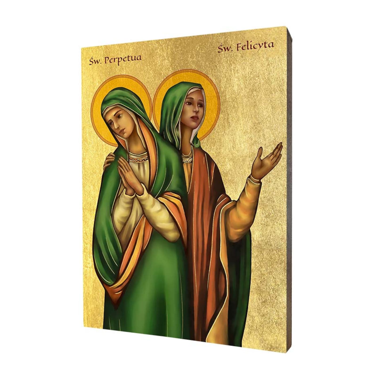 Saints Perpetua and Felicity Icon a Religious Gift Handmade - Etsy