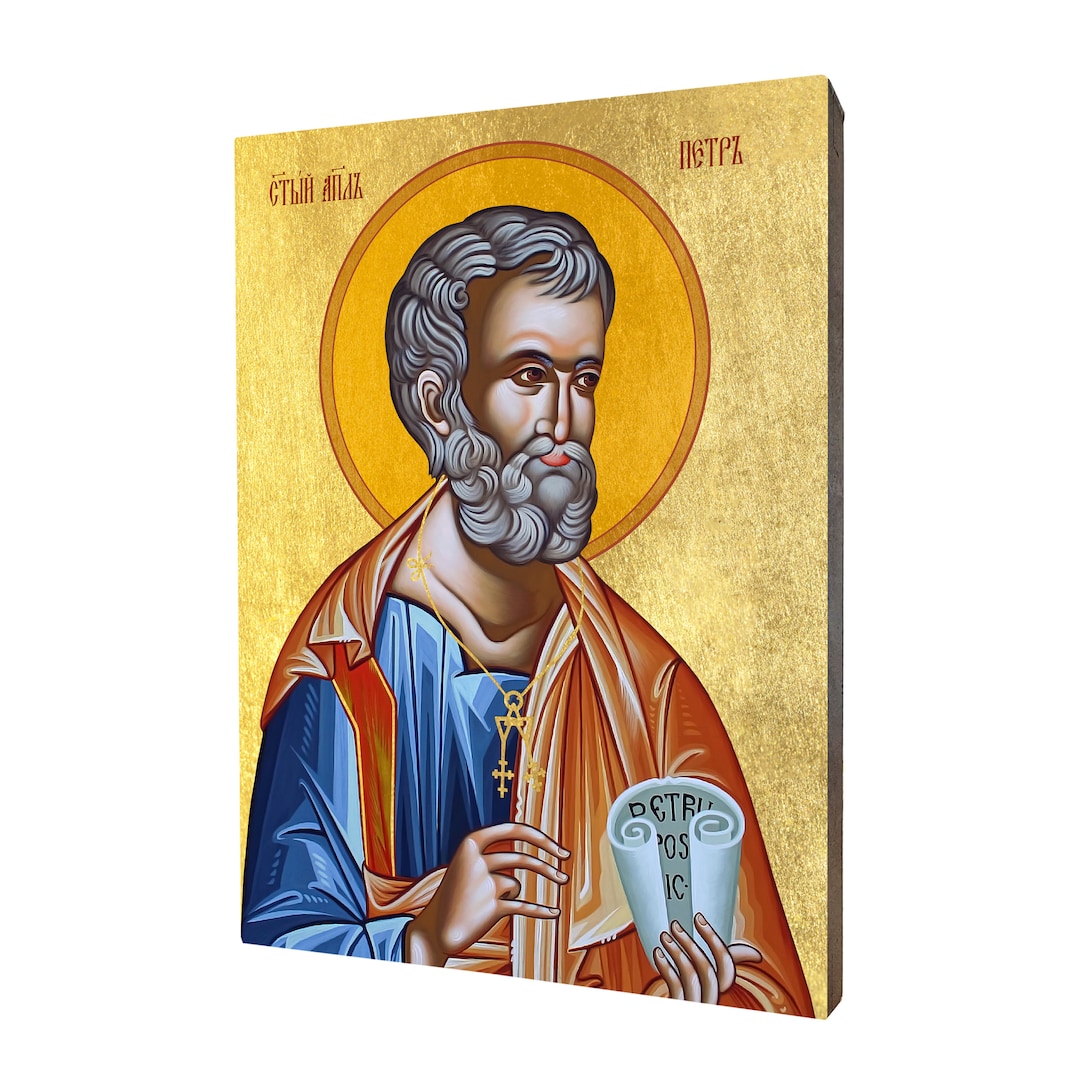 Icon of Saint Peter the Apostle - a Religious Gift, Handmade Religious ...